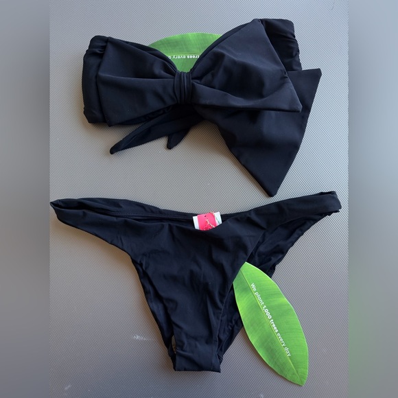 FARM Rio | Swim | Farm Rio Black Lace Bikini Set | Poshmark